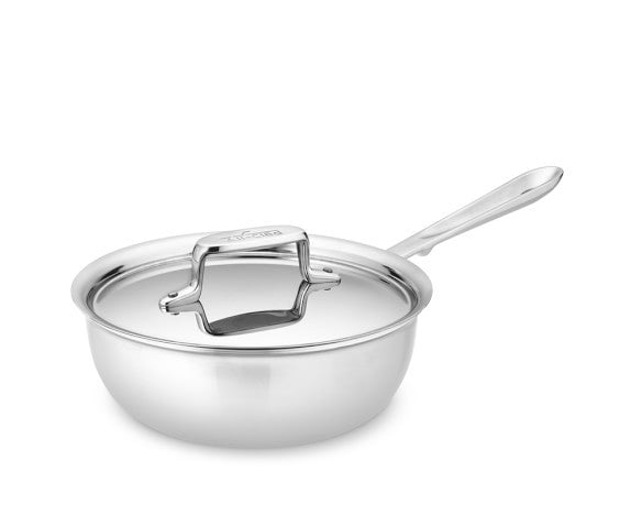 All-Clad Stainless Steel Saucier- 2 qt – Pryde's Kitchen & Necessities