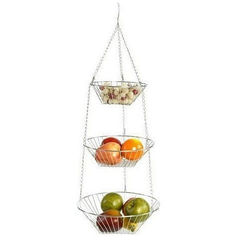 Wire Three-Tier Hanging Basket – Pryde's Kitchen & Necessities